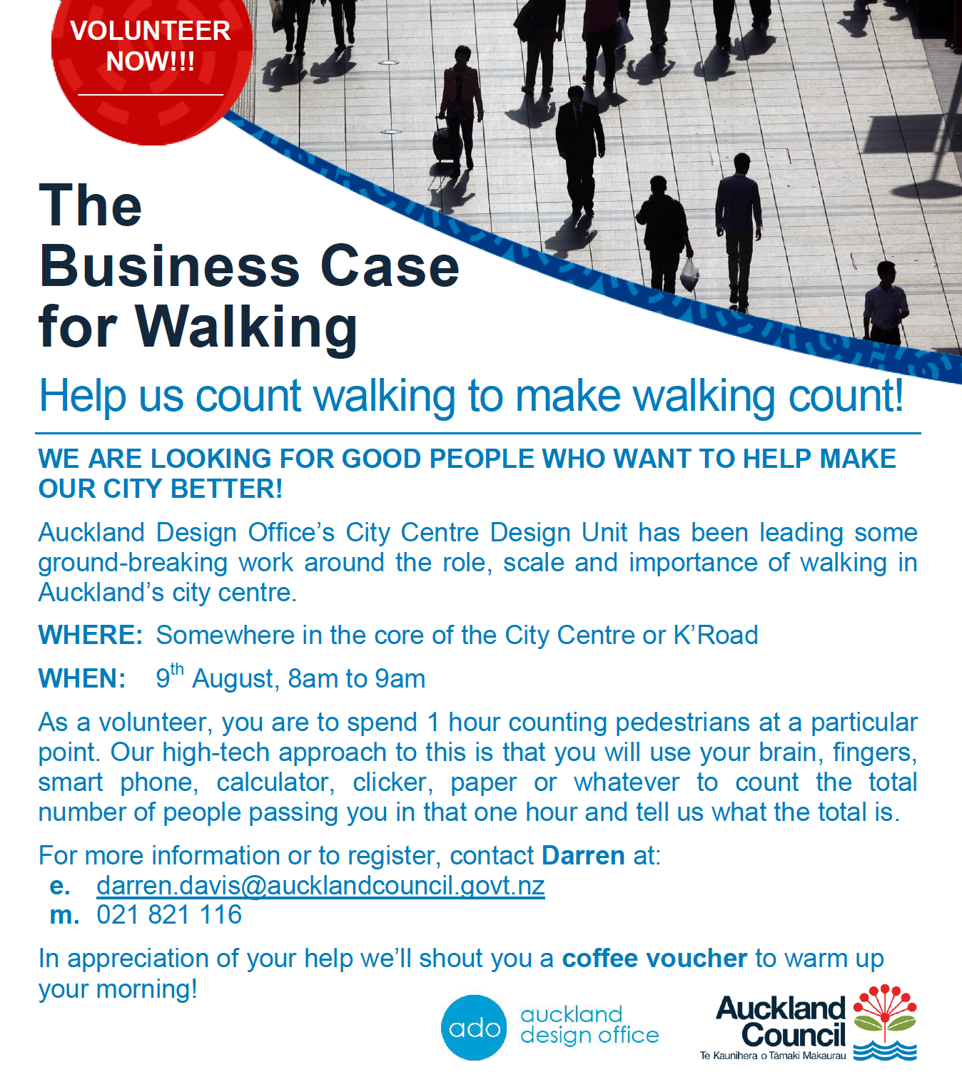 Have you time to count walkers? - Walk Auckland